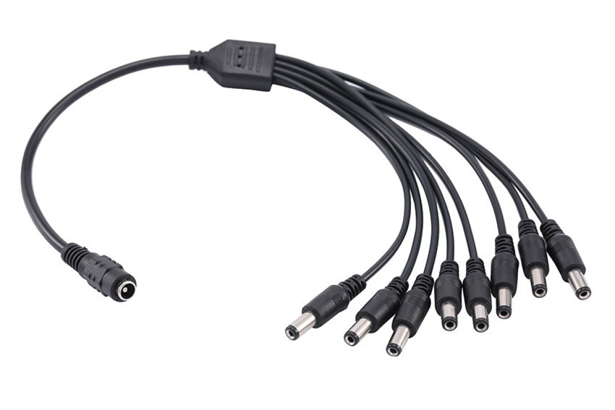 DC Power cable 1 input to 8 Outputs